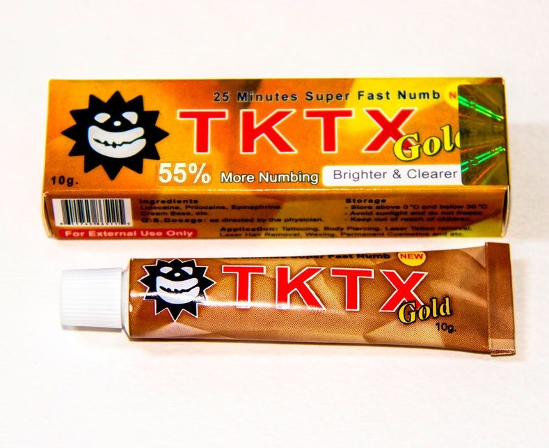 TKTX 55% GOLD – LIMITED EDITION – Crema Anestetizzante Tatuaggio – tktx.it
